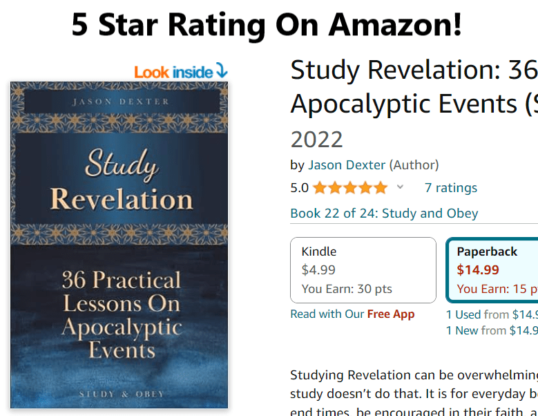 Book of Revelation Bible Study Guide With Questions E-Book and PDF